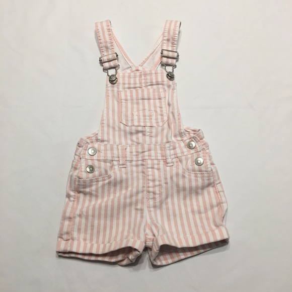 wonder nation | Bottoms | Wonder Nation Pink And White Striped Overalls ...